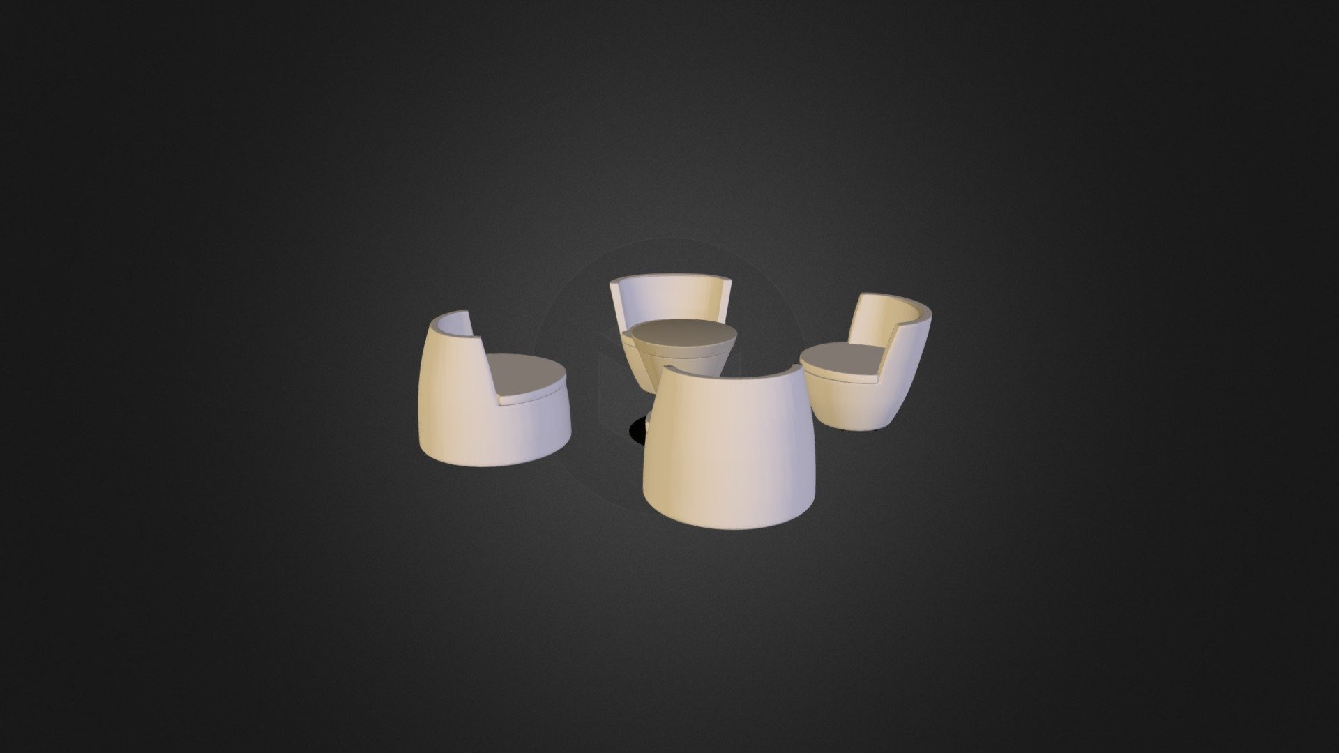 Dedon_Obelisk_chair_table_18_02_11 - 3D model by Nuno Santos (@kaputz ...