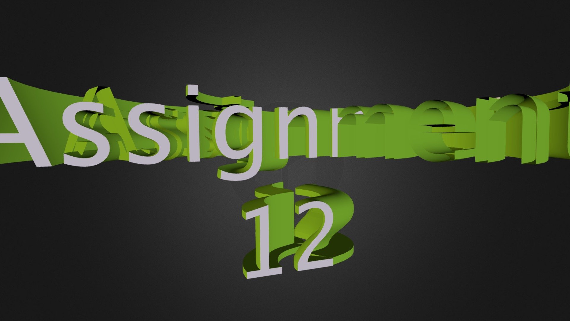 A12: 3D logo with Text Spline and Sweep NURBS - 3D model by ...