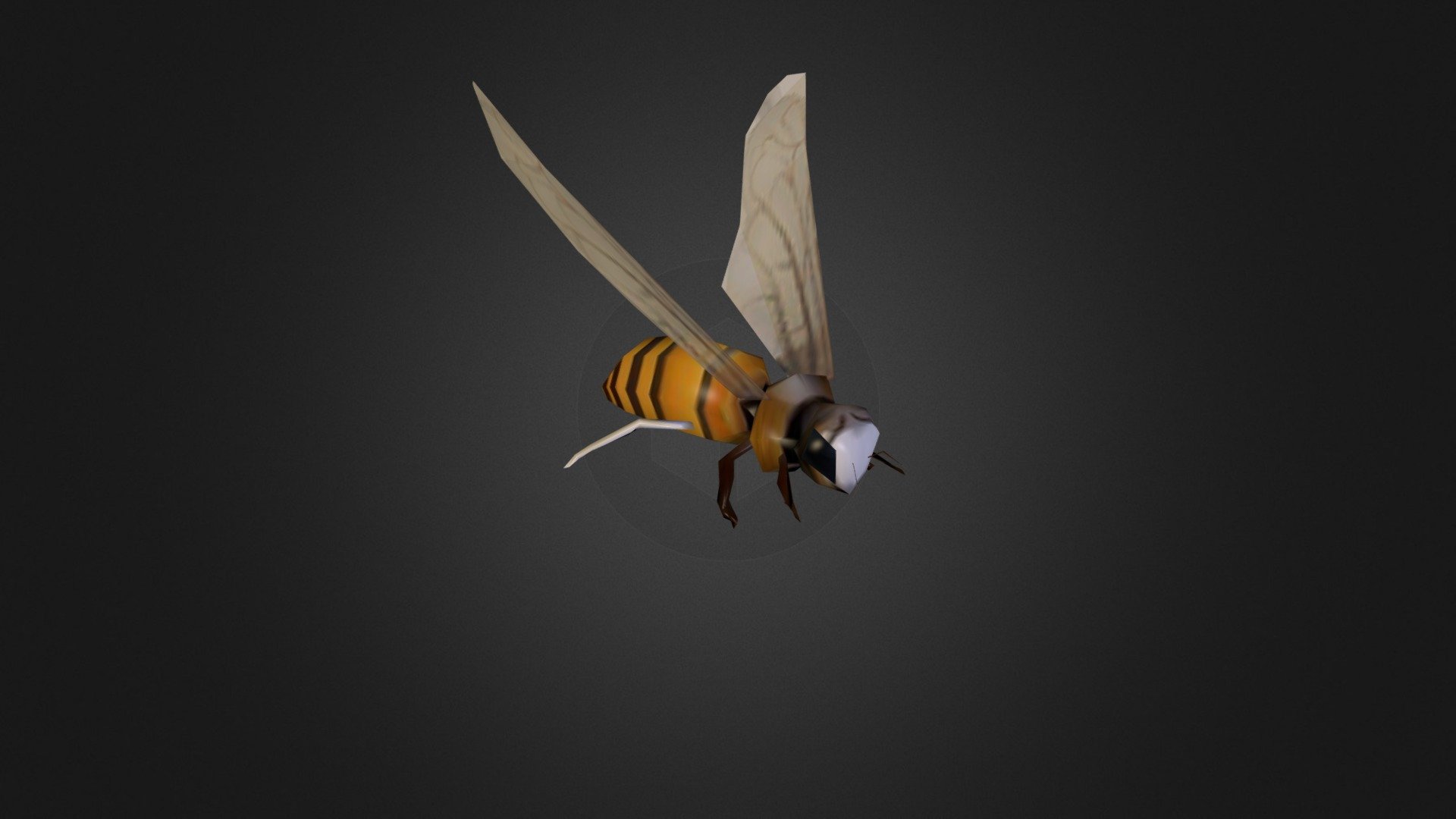 Low Poly Bee - 3D model by JointVenture [ltQErnM] - Sketchfab