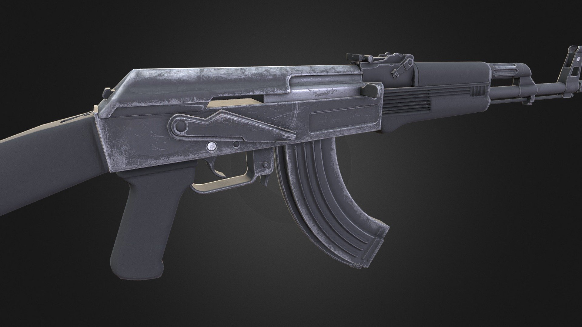 AK-47 - Polymer AK-74 furniture - 3D model by matthewtindle [mKeMr0A ...
