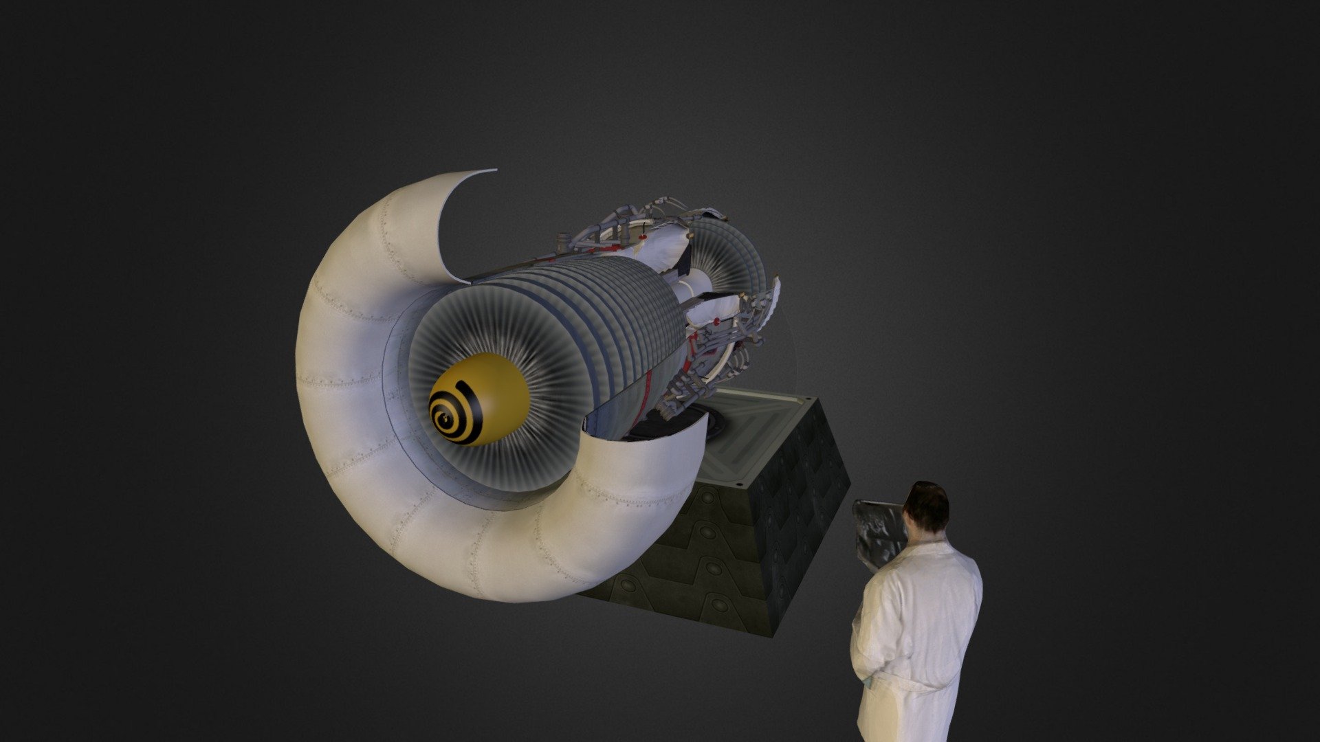 GE Turbine - 3D model by vrworks [mPvhvN1] - Sketchfab