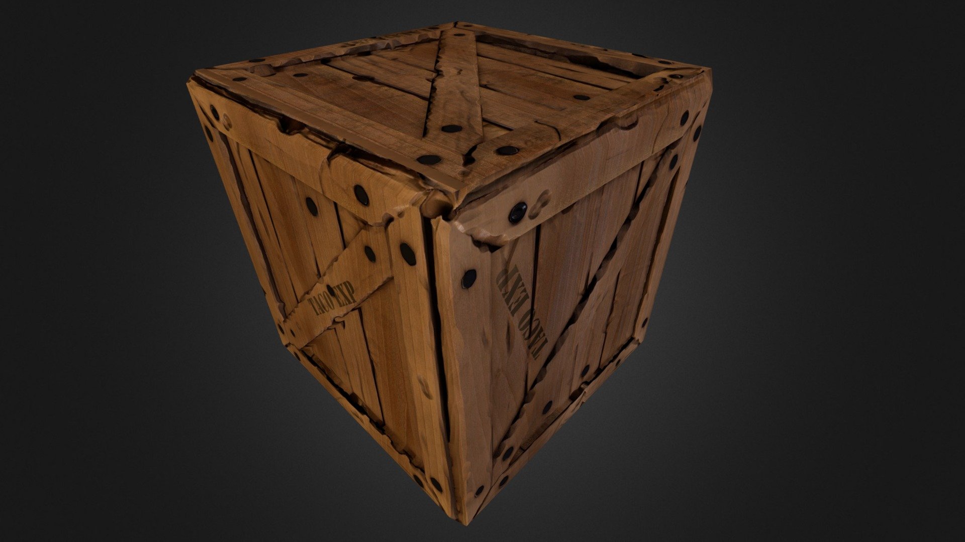 Low poly Crate - 3D model by pacoCasares [n1WmCxa] - Sketchfab