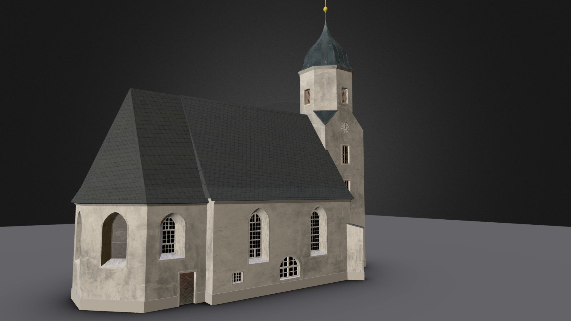 Church - 3D model by uweherzog [nHkRa9d] - Sketchfab