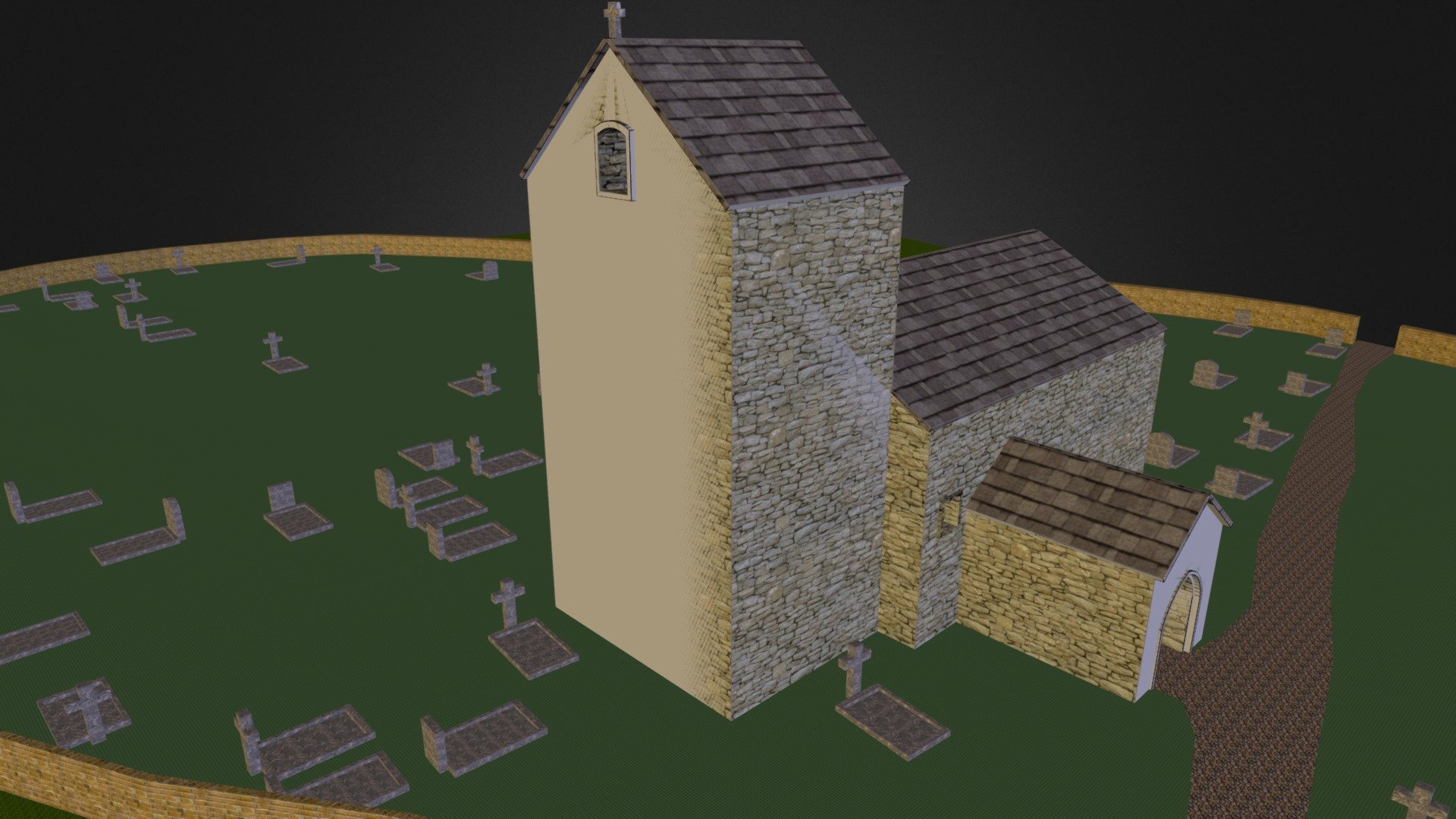 Caerau - St. Mary's Church - 3D model by Robert Barratt (@robbarratt ...