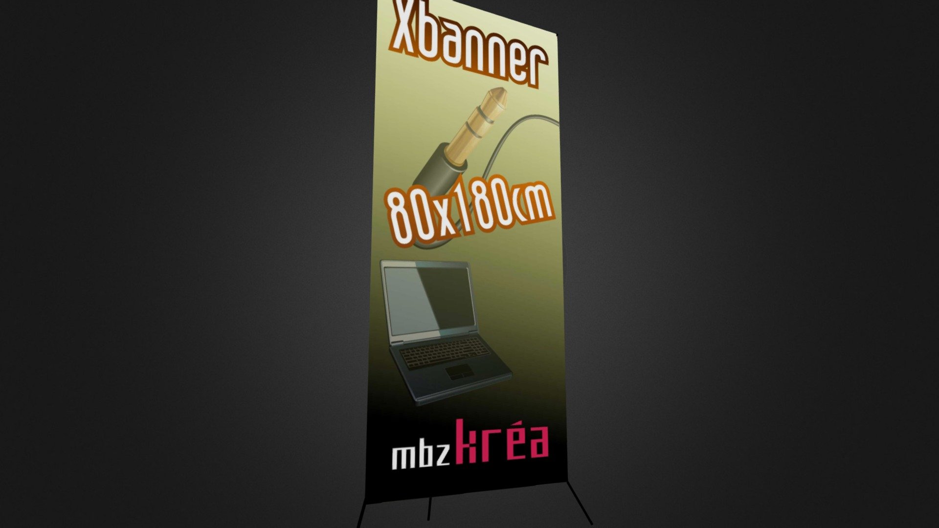 Xbanner - 3D model by maxime BALAZUN (@mbzkrea) [oBf98I9] - Sketchfab