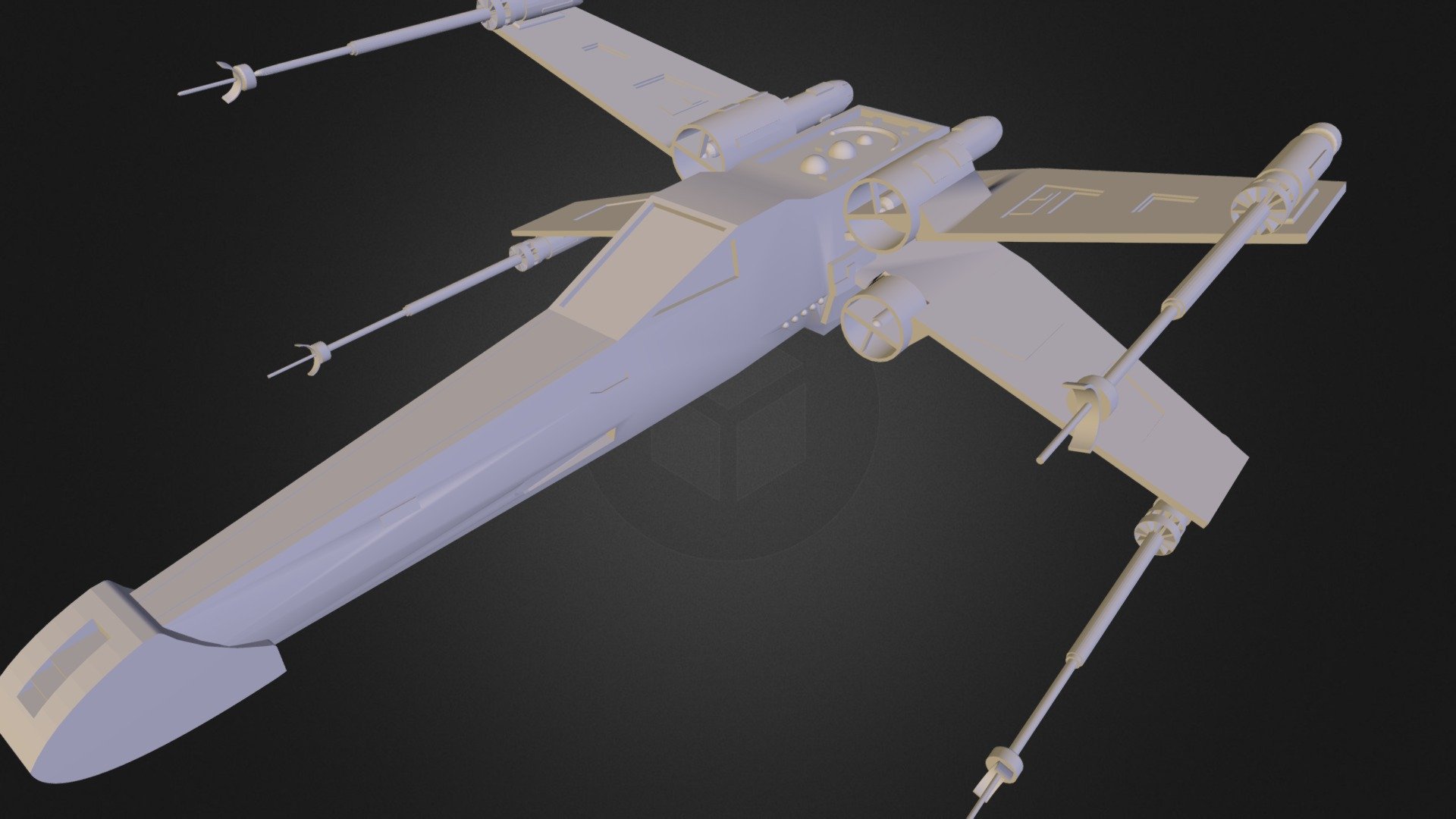 X-Wing.obj - 3D model by alexlef71 [oTkUwuD] - Sketchfab