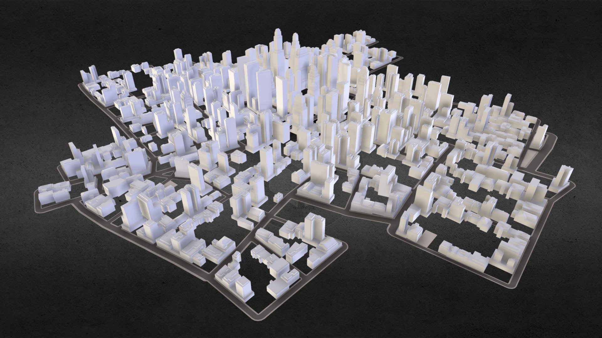 Unfinished city - 3D model by maali [ohusRG6] - Sketchfab