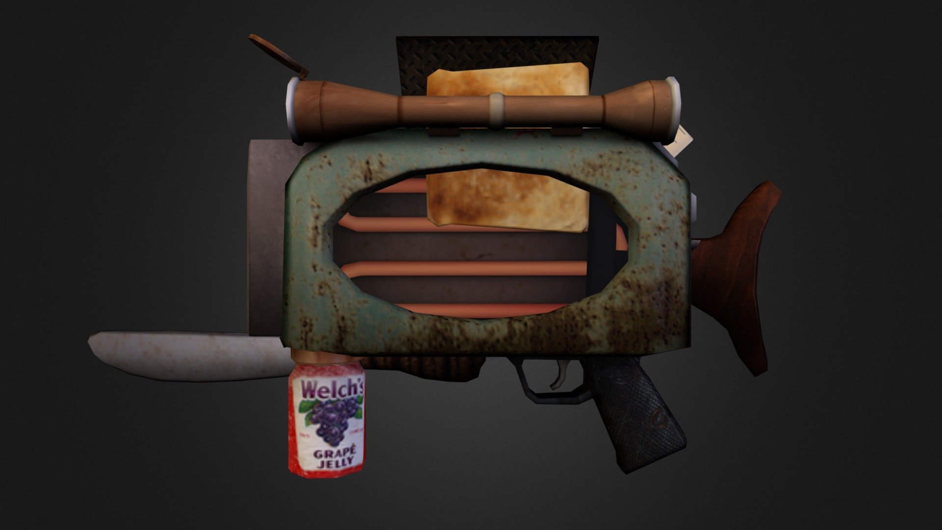 Toaster Rifle - 3D model by jdemonaco [om5GD6e] - Sketchfab