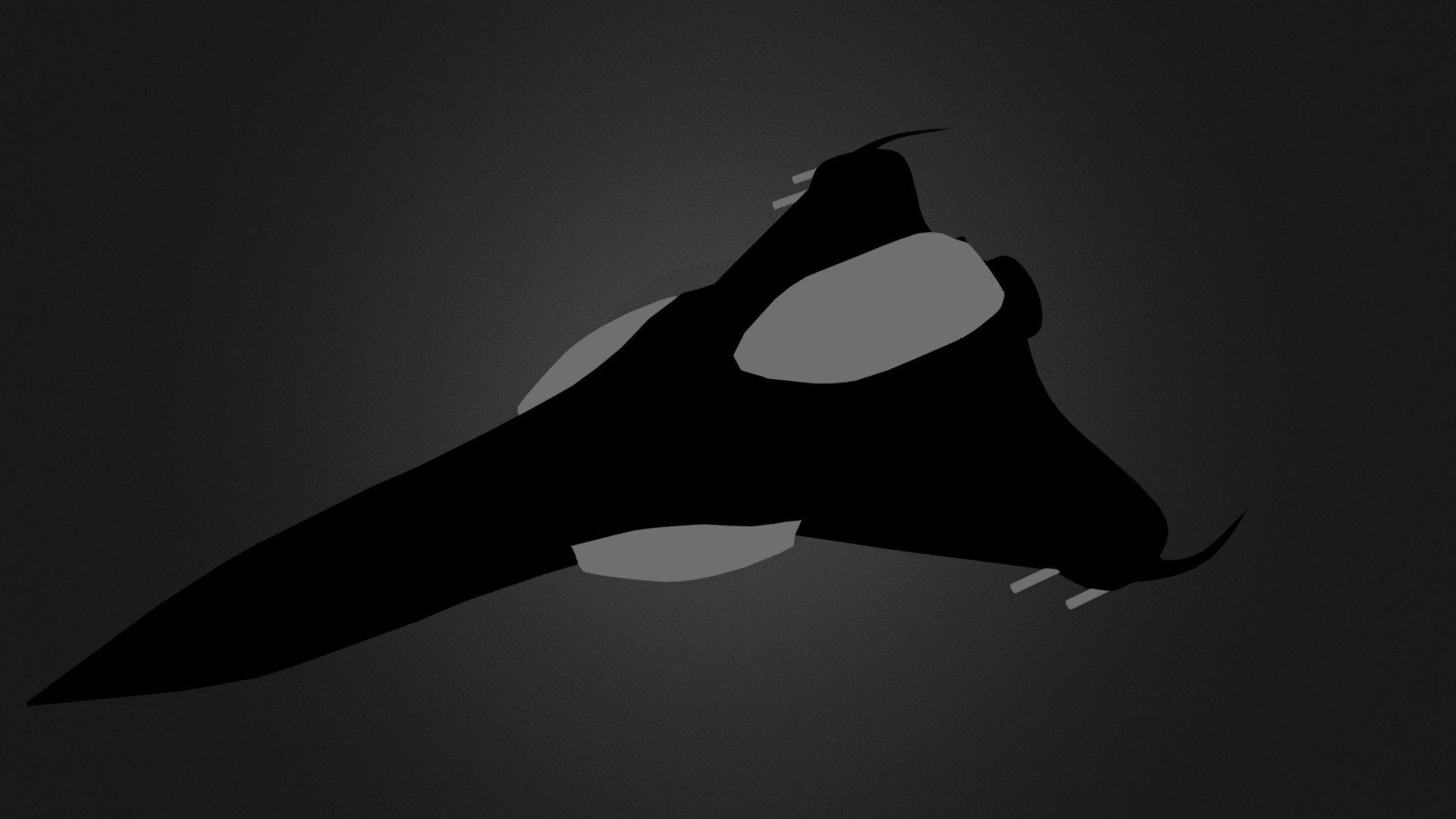 Simple Spacefighter - 3D model by Tyler Nichols (@nicholtt) [pewgArB ...