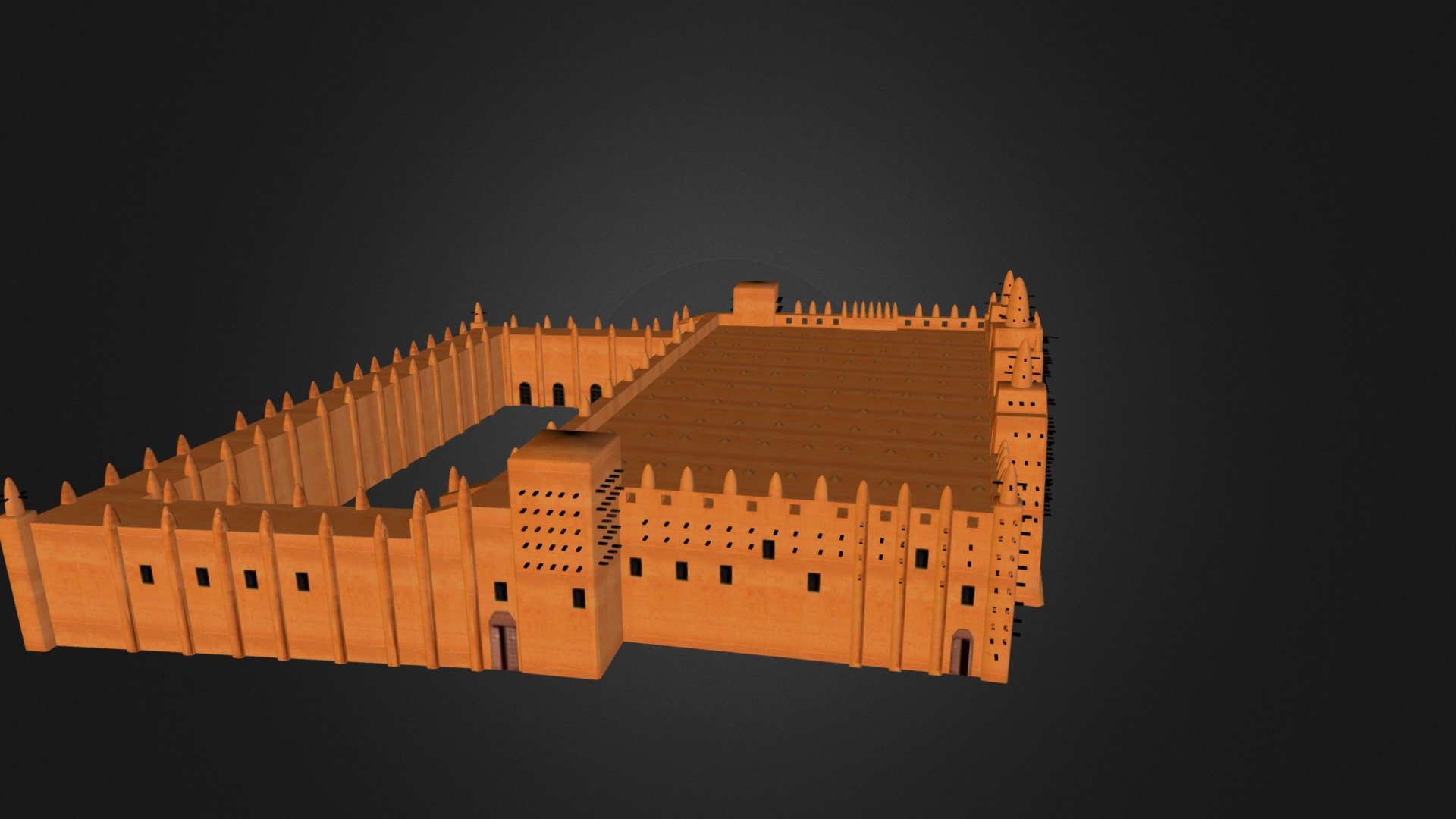 Grand Mosque Djenné Malí - 3D model by Dick Stada (@stada) [qGorbLB ...
