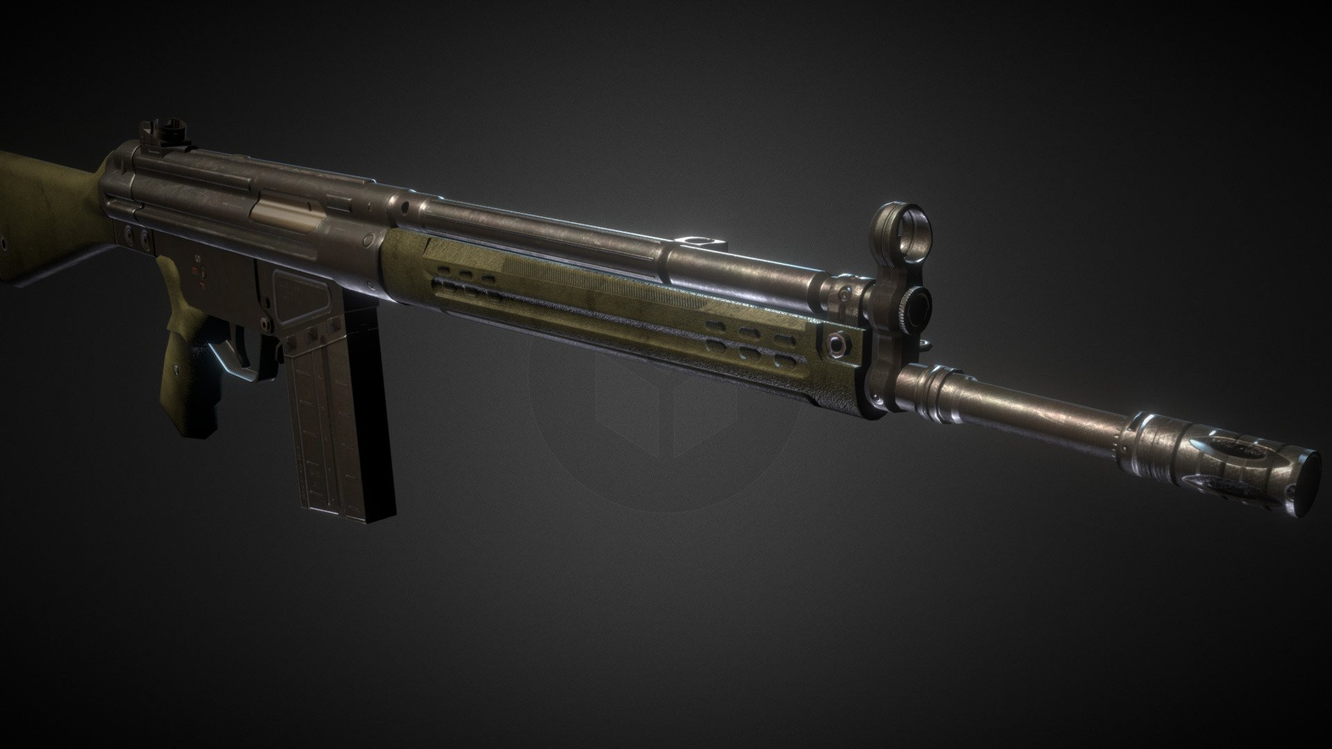 H&K G3A3 - 3D model by pete3D [qOS4e3D] - Sketchfab