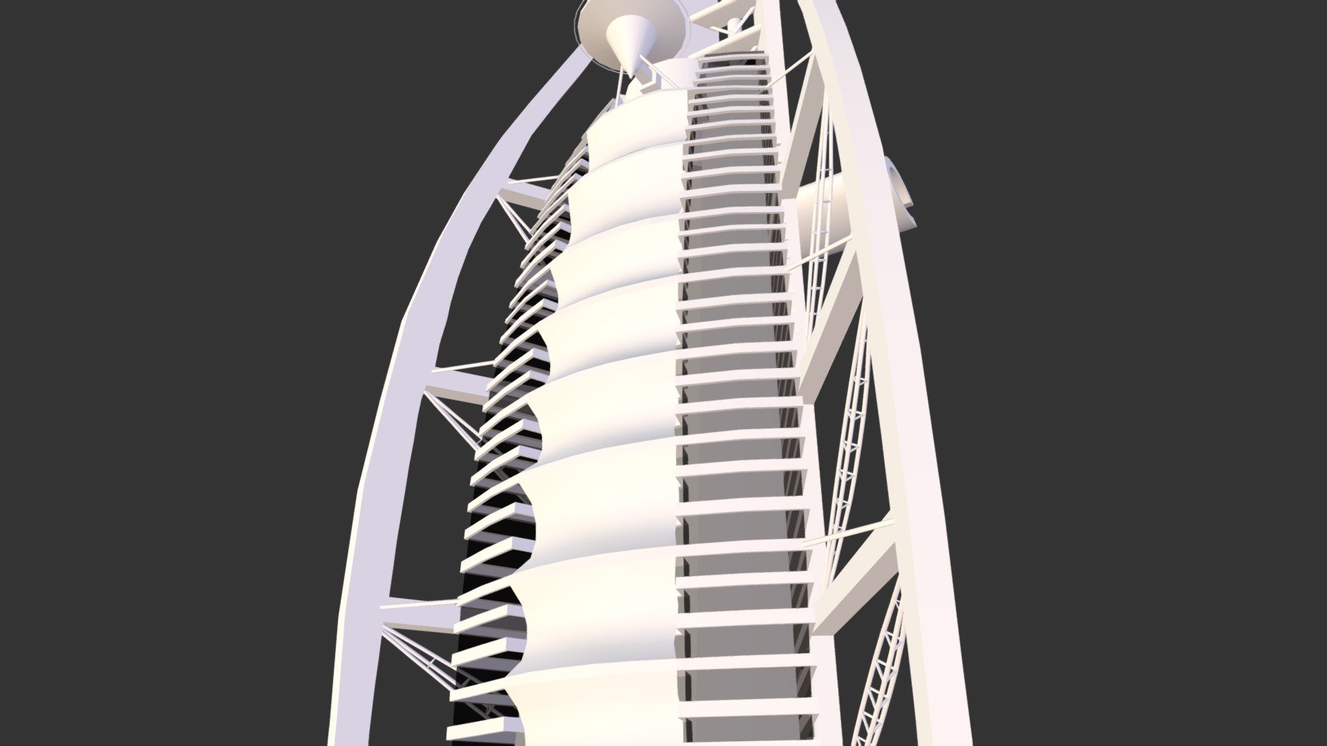 Burj Al Arab - 3D model by Joe Conley (@jconley) [qZrMBGR] - Sketchfab