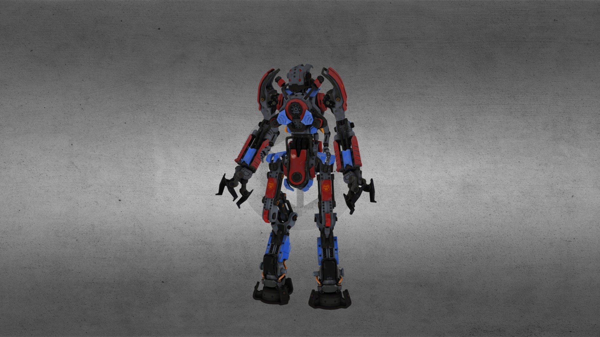 Big robot...might be evil - 3D model by Michael (@donvius) [qc6nPQr ...