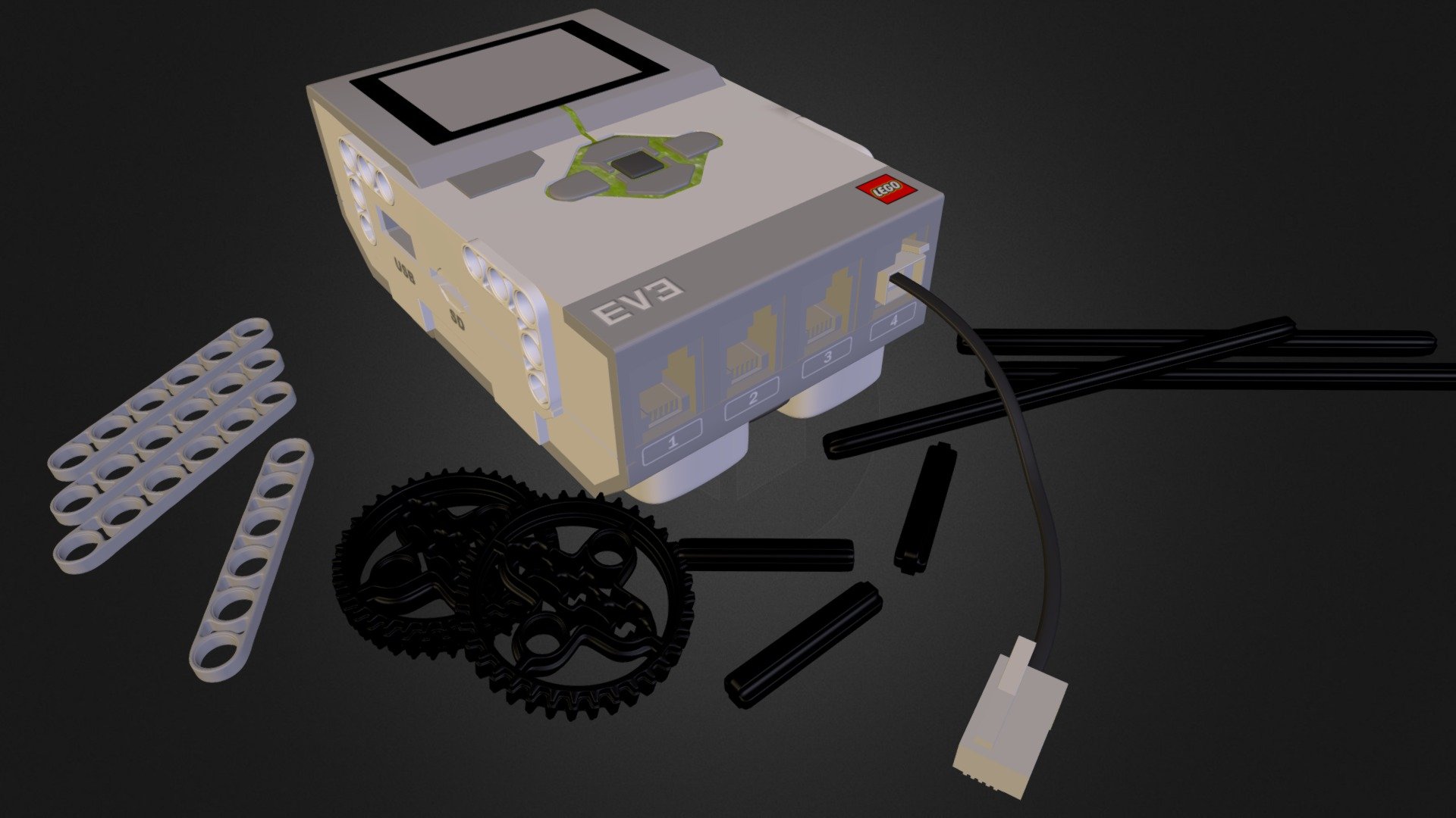 Lego Mindstorms Ev3 Starting - 3D model by GonzaloDiaz [r9bfmqi] - Sketchfab