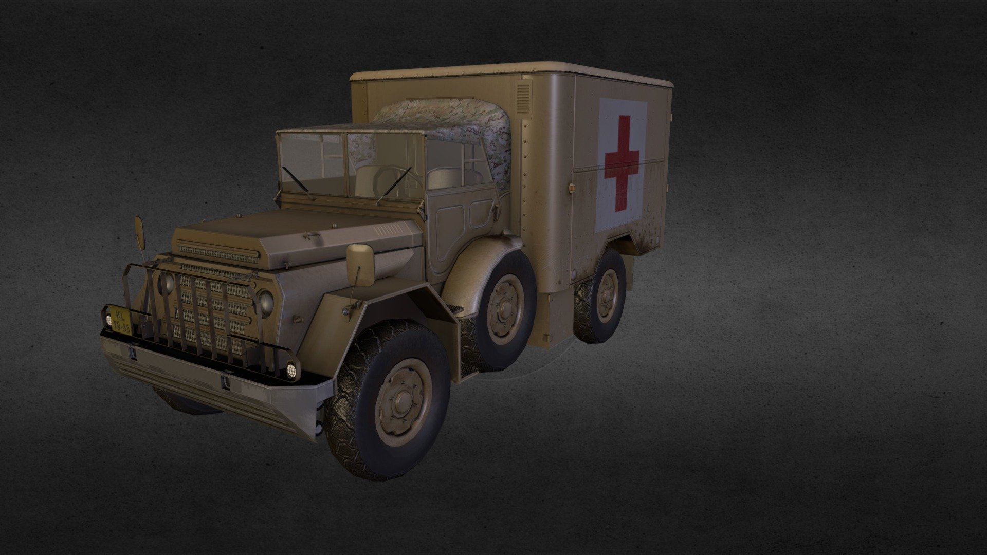 DAF YA 128 GWT Ambulance - 3D model by TravisEvashkevich (@TEvashkevich ...