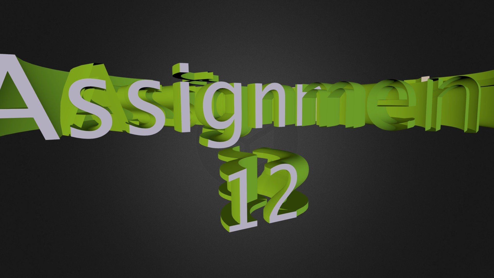 A12: 3D logo with Text Spline and Sweep NURBS - 3D model by ...