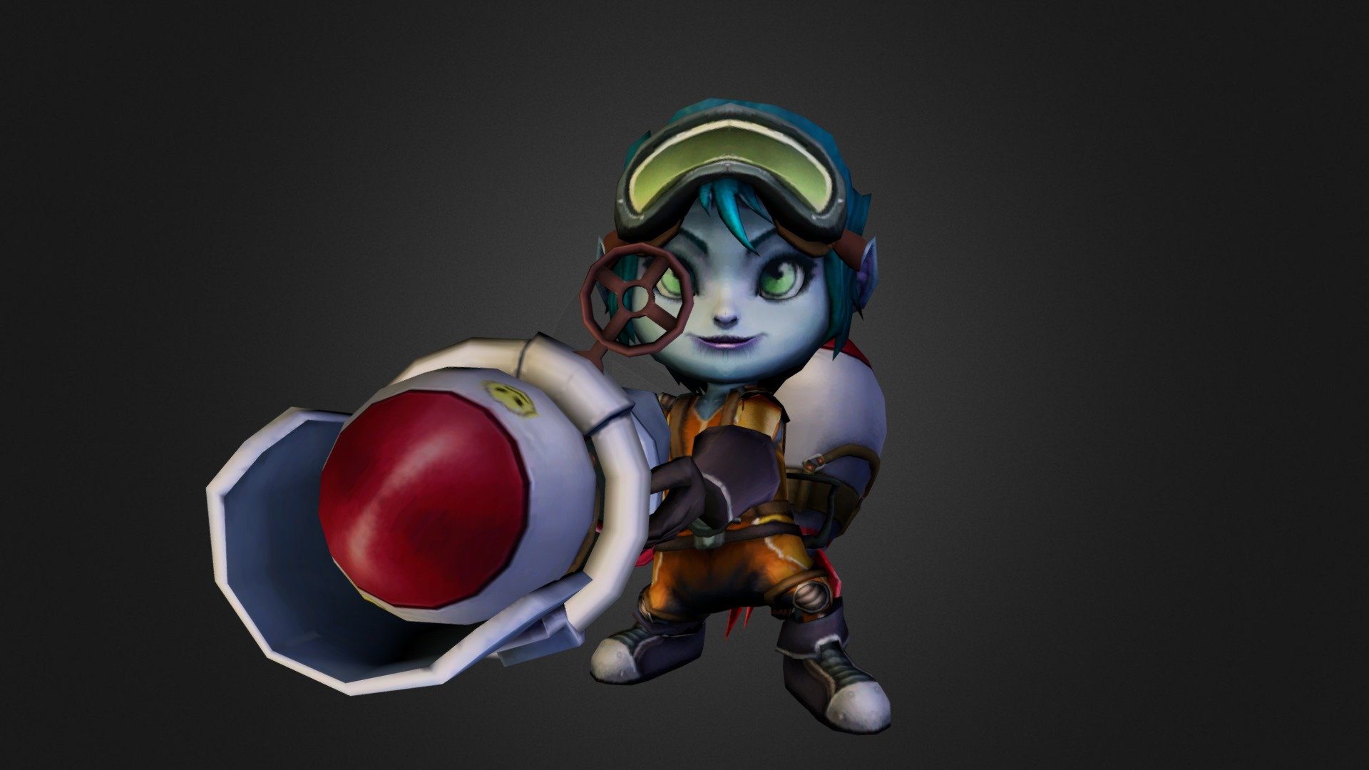 Rocket Girl Tristana - 3D model by CombatCube [s2BvpFp] - Sketchfab