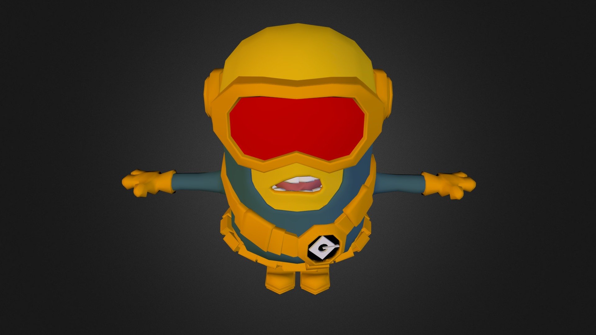 Cyclops Minion - 3D model by Rodrigo Ortega (@rodortega) [sB45uMp ...