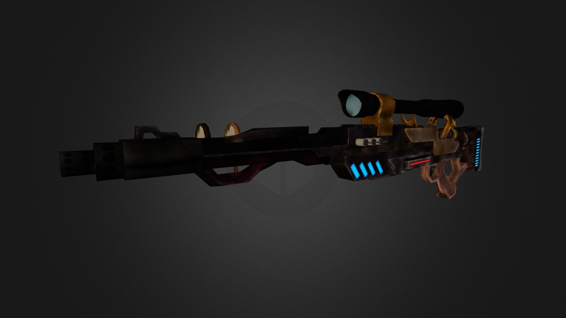 Steampunk sniper rifle WIP - 3D model by SkyppySDK [szsBQ2x] - Sketchfab