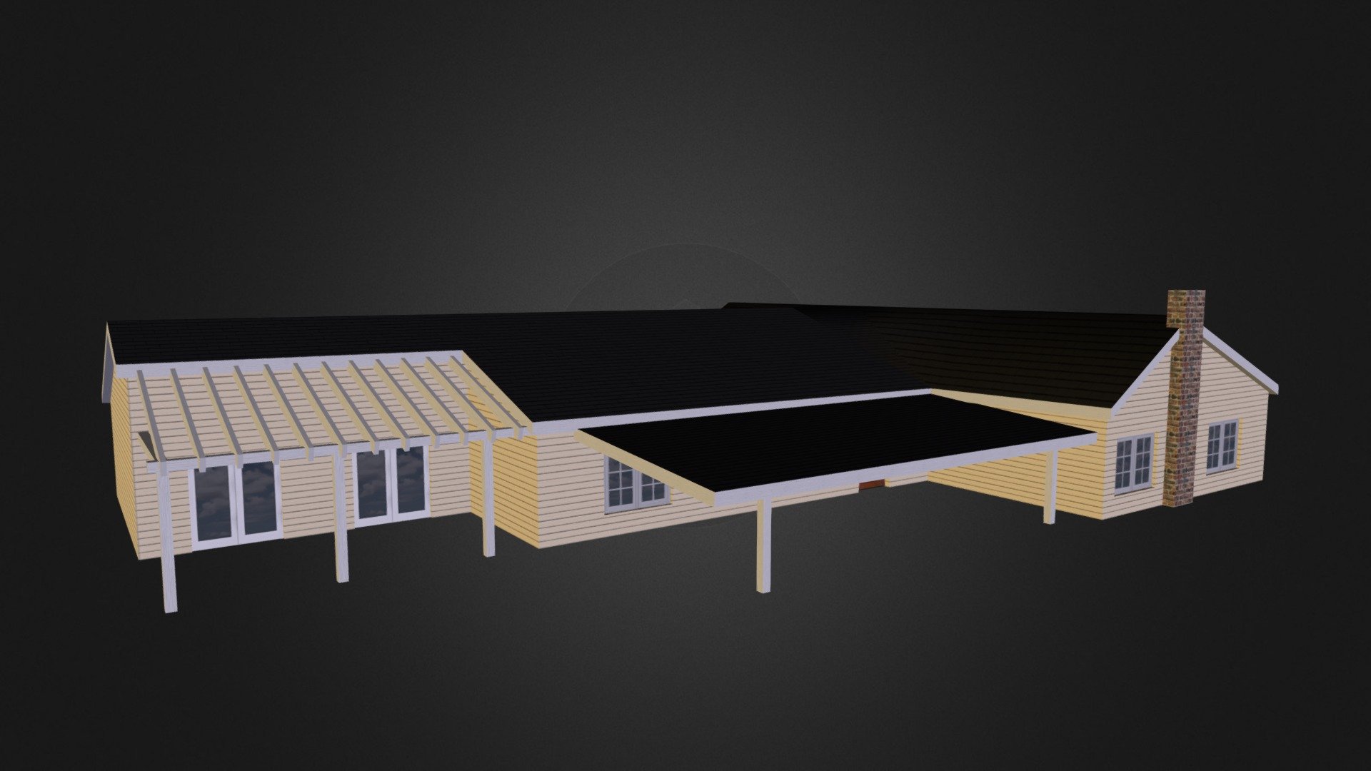 Driving Range Building - 3D model by MarkShires [tFf9wKl] - Sketchfab