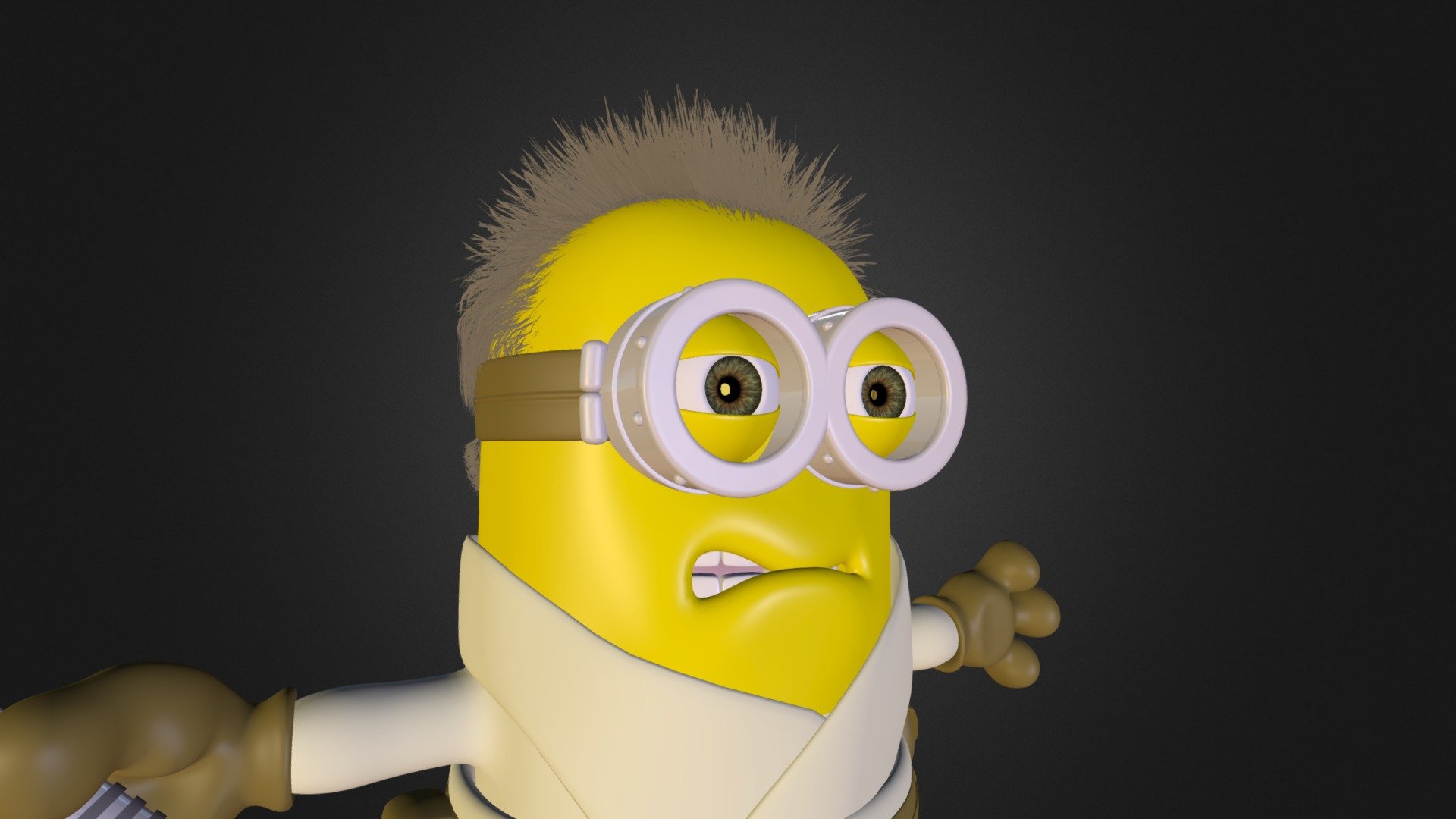 Obi Wan Minion - 3D model by dave.parkin [tGfr7A6] - Sketchfab