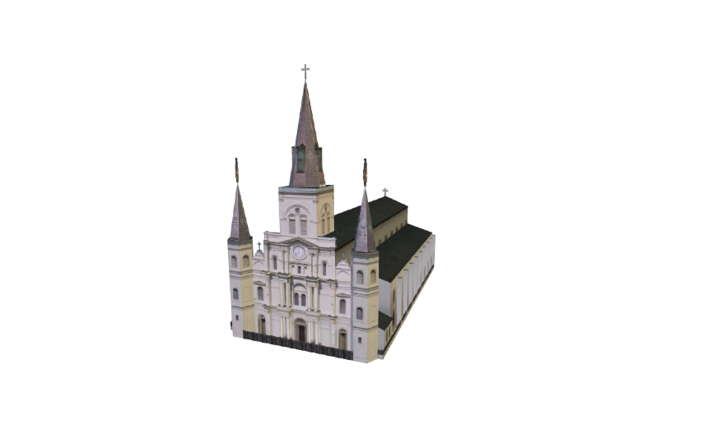St. Louis Cathedral of New Orleans - 3D model by Jack Clark - JC3D ...
