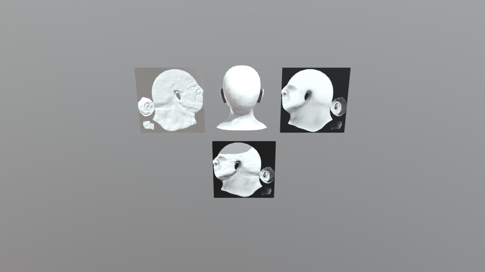 Head with normal map (WIP) - Download Free 3D model by 3DHaupt ...