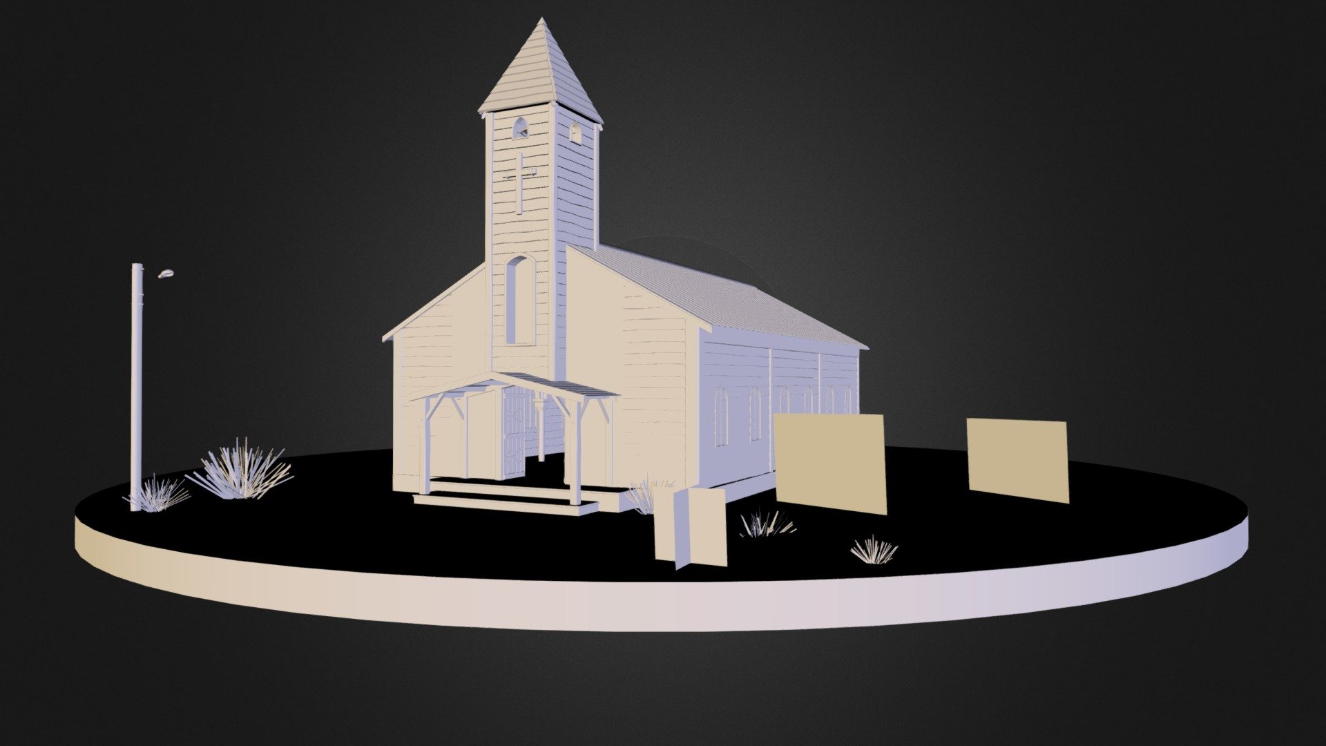 chapelle - 3D model by DavidTrousselle [tiznGmR] - Sketchfab