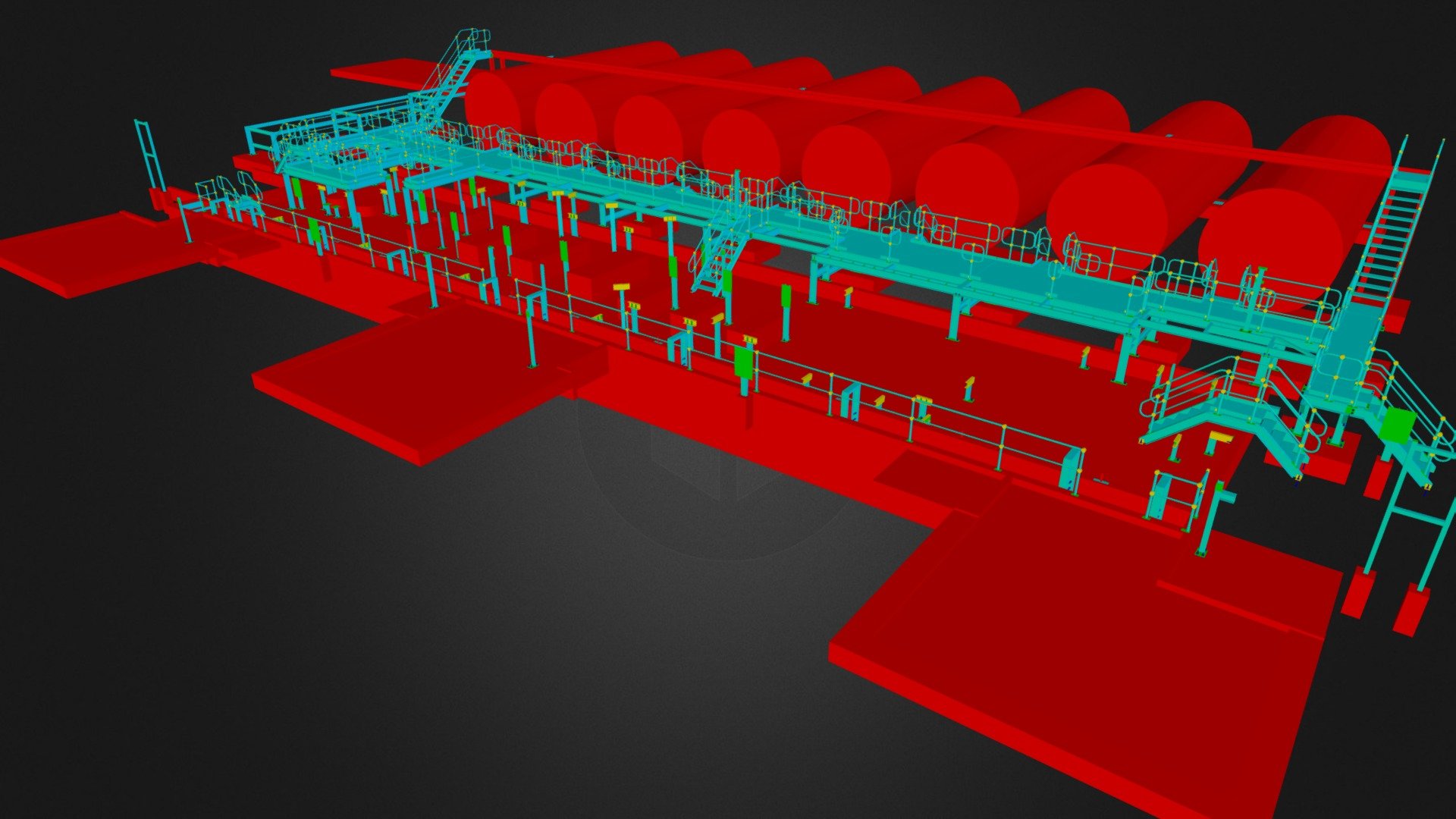 Platform and Handrails.3ds - 3D model by INNOVATUZ (@AlbertAlvez ...