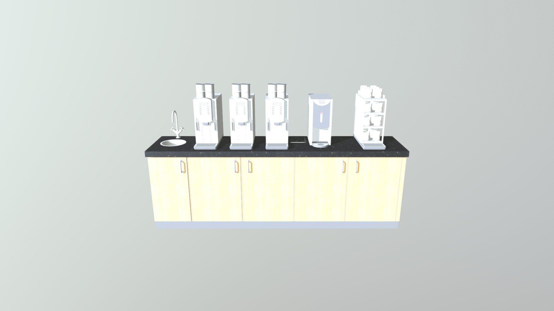Coffee Counter - 3D model by Designer Media (@RobertOHalloran) [ttyOzsn ...