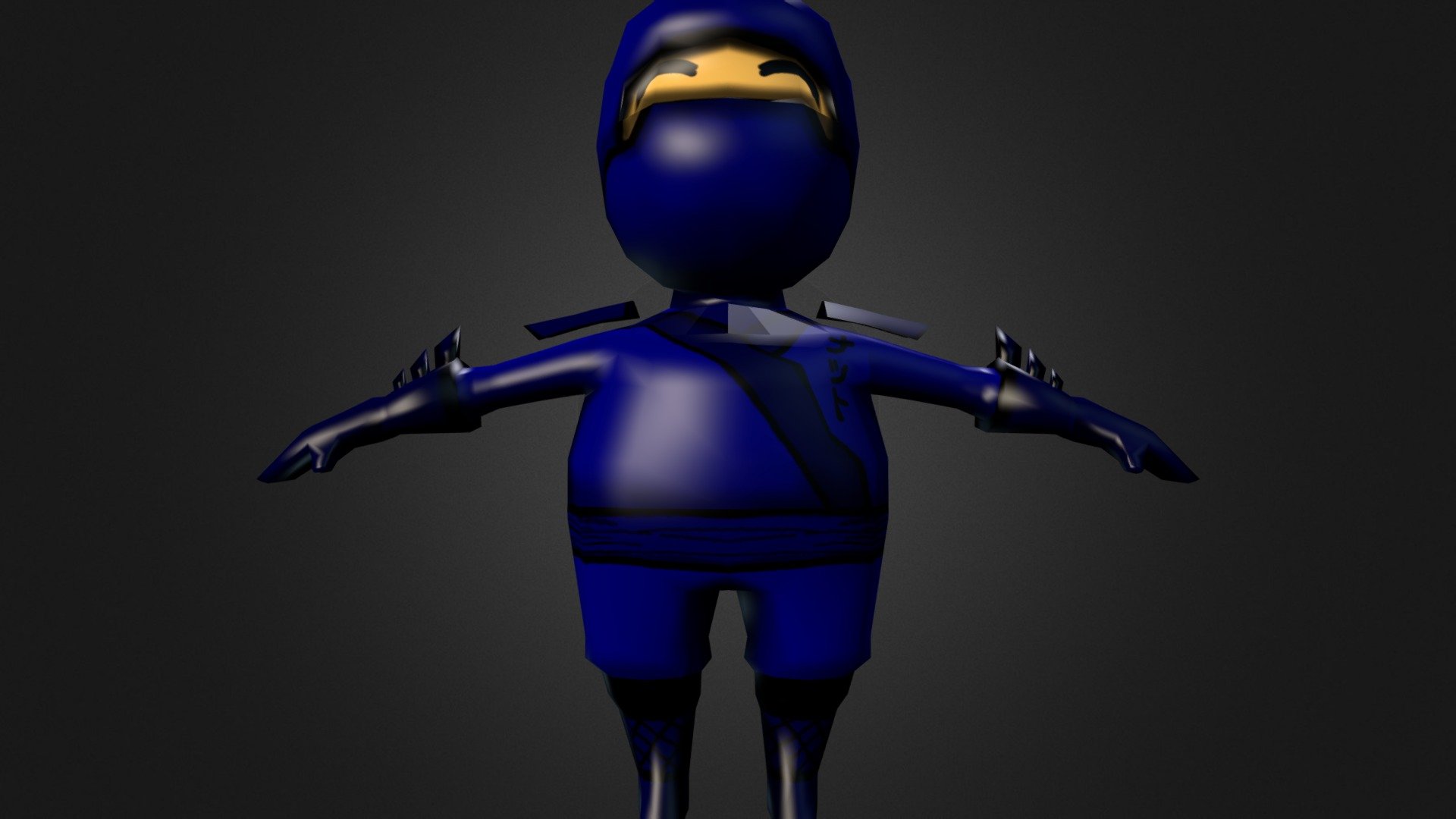 smiley ninja - 3D model by BnutWigi [u2xzOEP] - Sketchfab