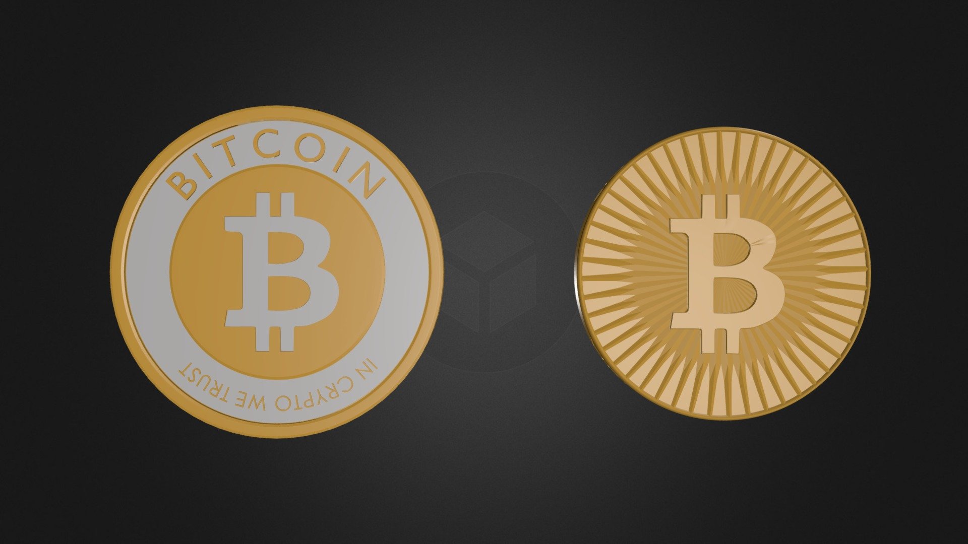 Bitcoins - 3D model by cybrbeast [u9rFhuY] - Sketchfab