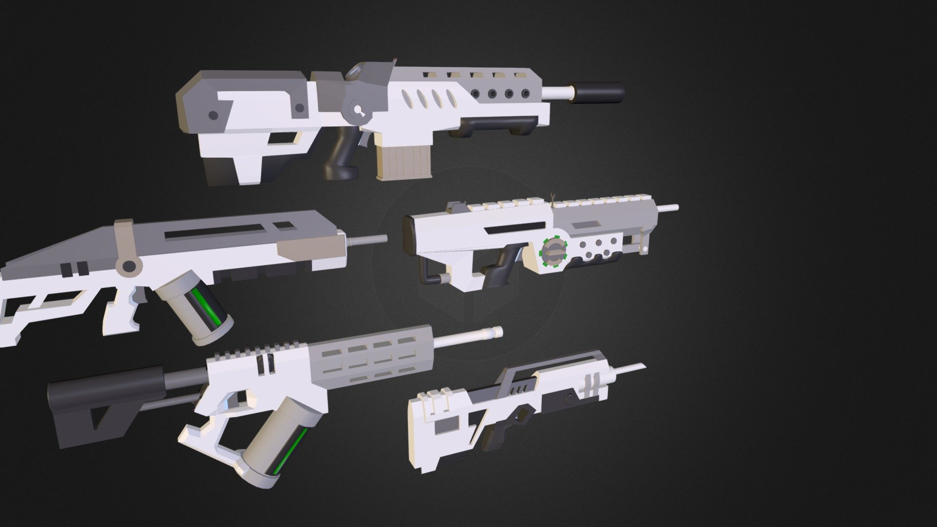 Destiny_Rifles.blend - 3D model by ScarabsNArabs [uUU4PuK] - Sketchfab