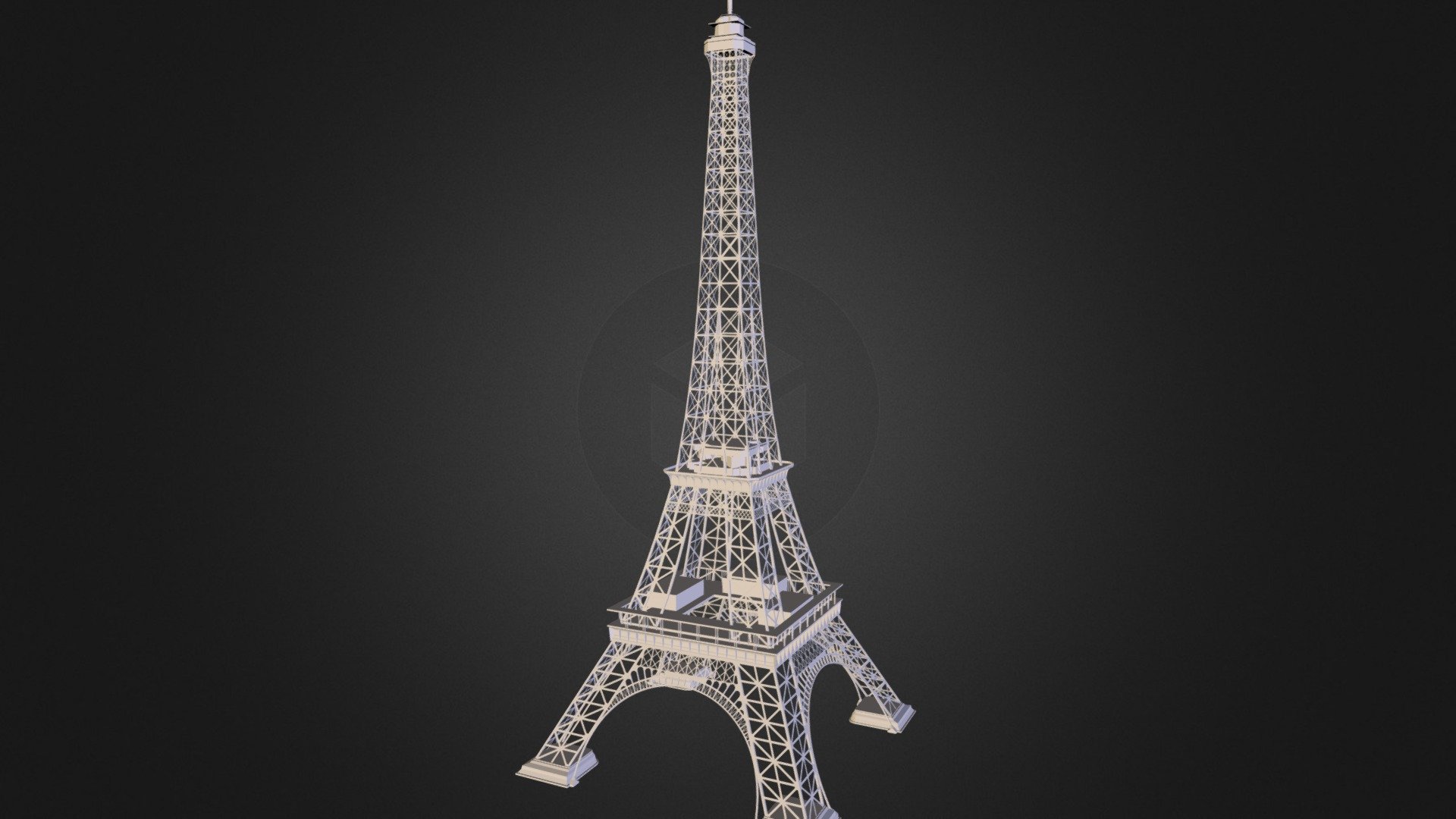 Eiffel Tower - 3D model by prabirbanerjee [uqcmwLX] - Sketchfab