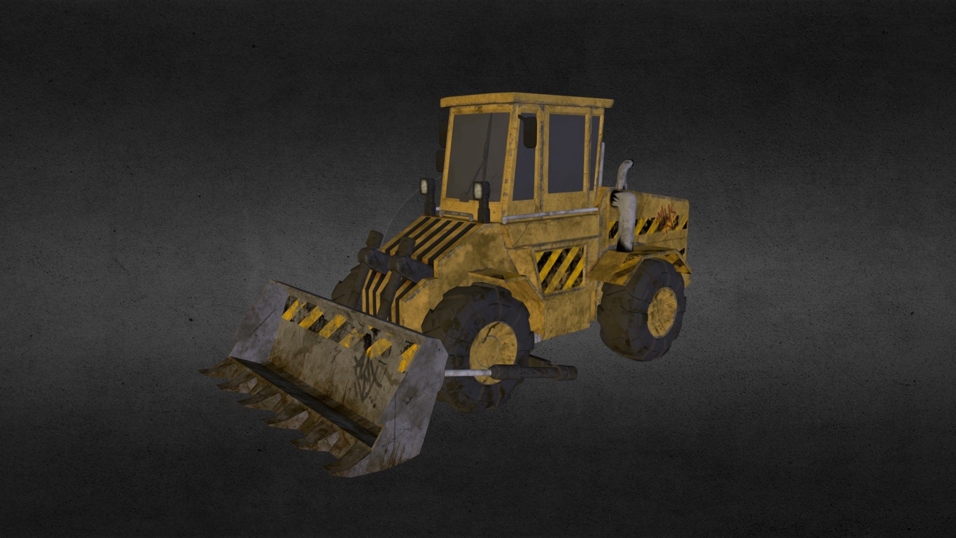 bulldozer - 3D model by creasededge [v56lePN] - Sketchfab