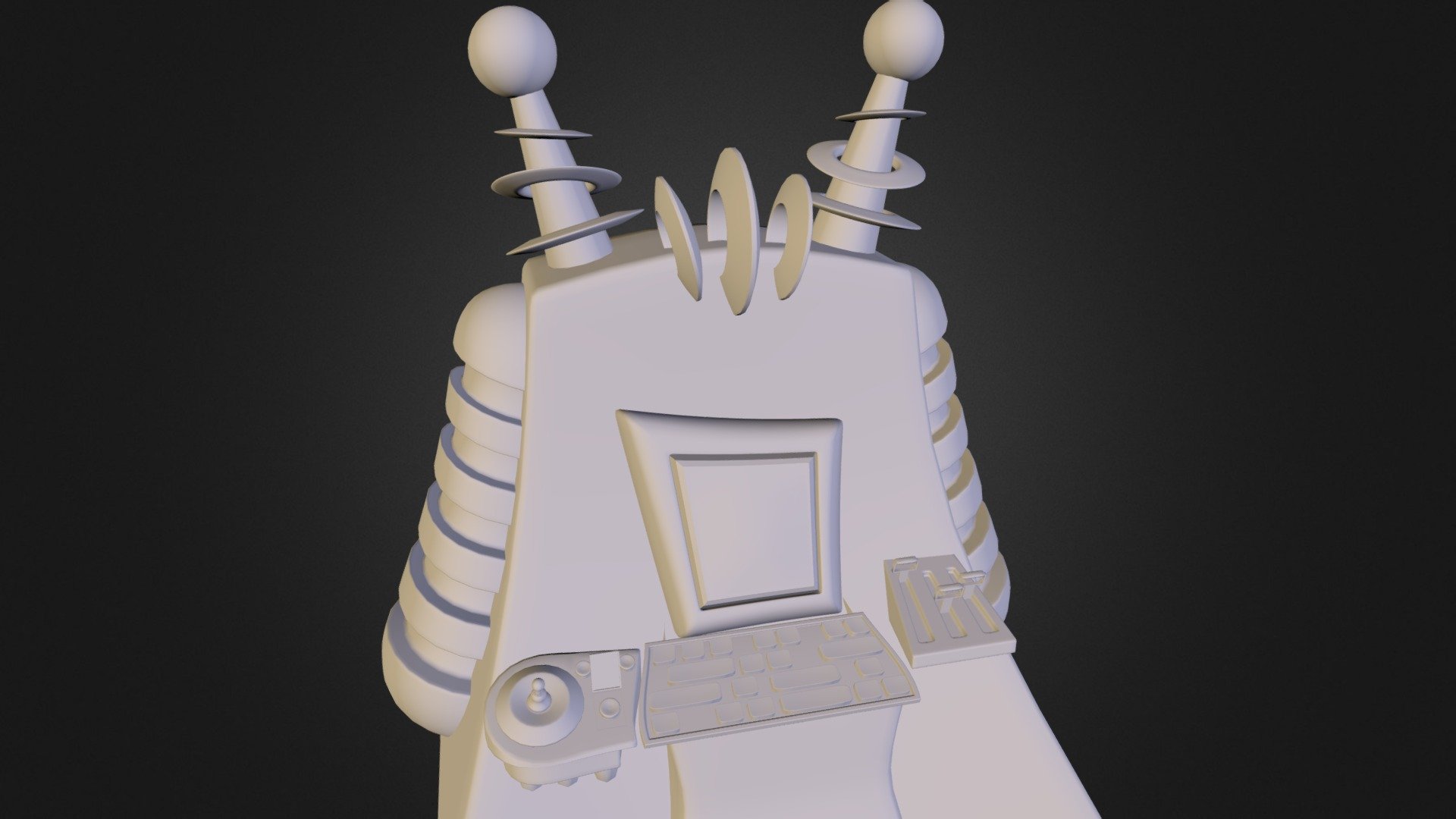 Cartoon Computer - 3D model by SamuelOhrenberg [vgUDAqD] - Sketchfab