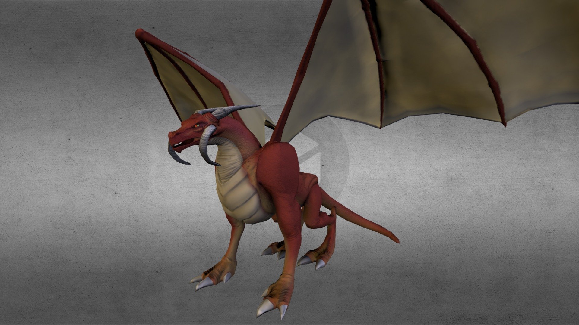 Red Dragon - 3D model by Matthew Britton (@RedWizard) [vxhPU5c] - Sketchfab
