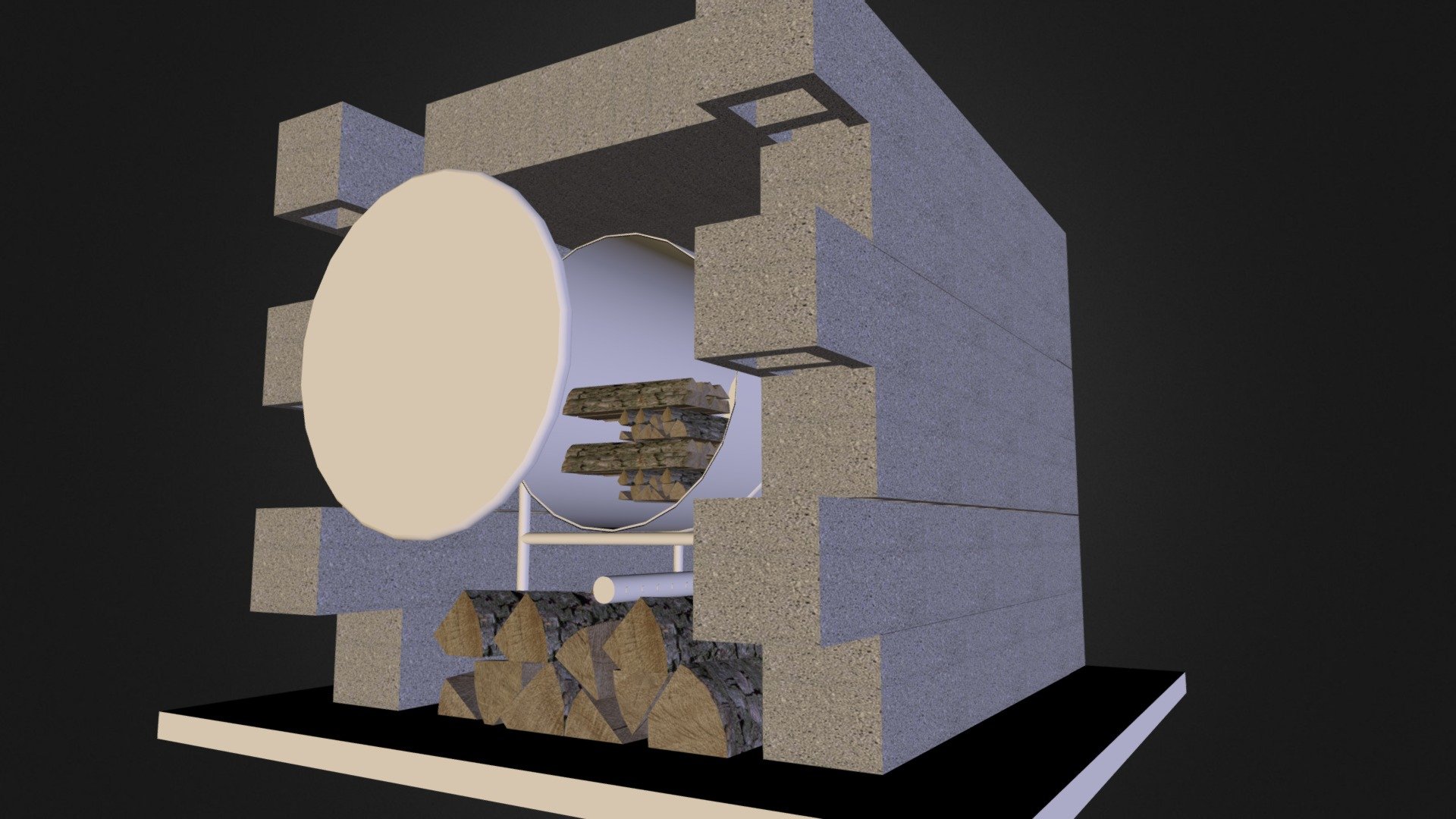 Biochar Kiln - Model A - 3D model by AaronMakaruk [w4pDagY] - Sketchfab