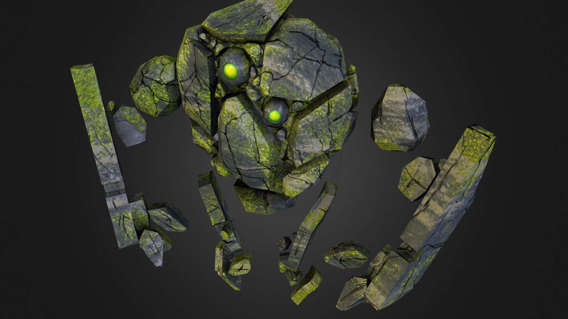 Rock Golem - 3D model by Arkaitz [xosHapk] - Sketchfab