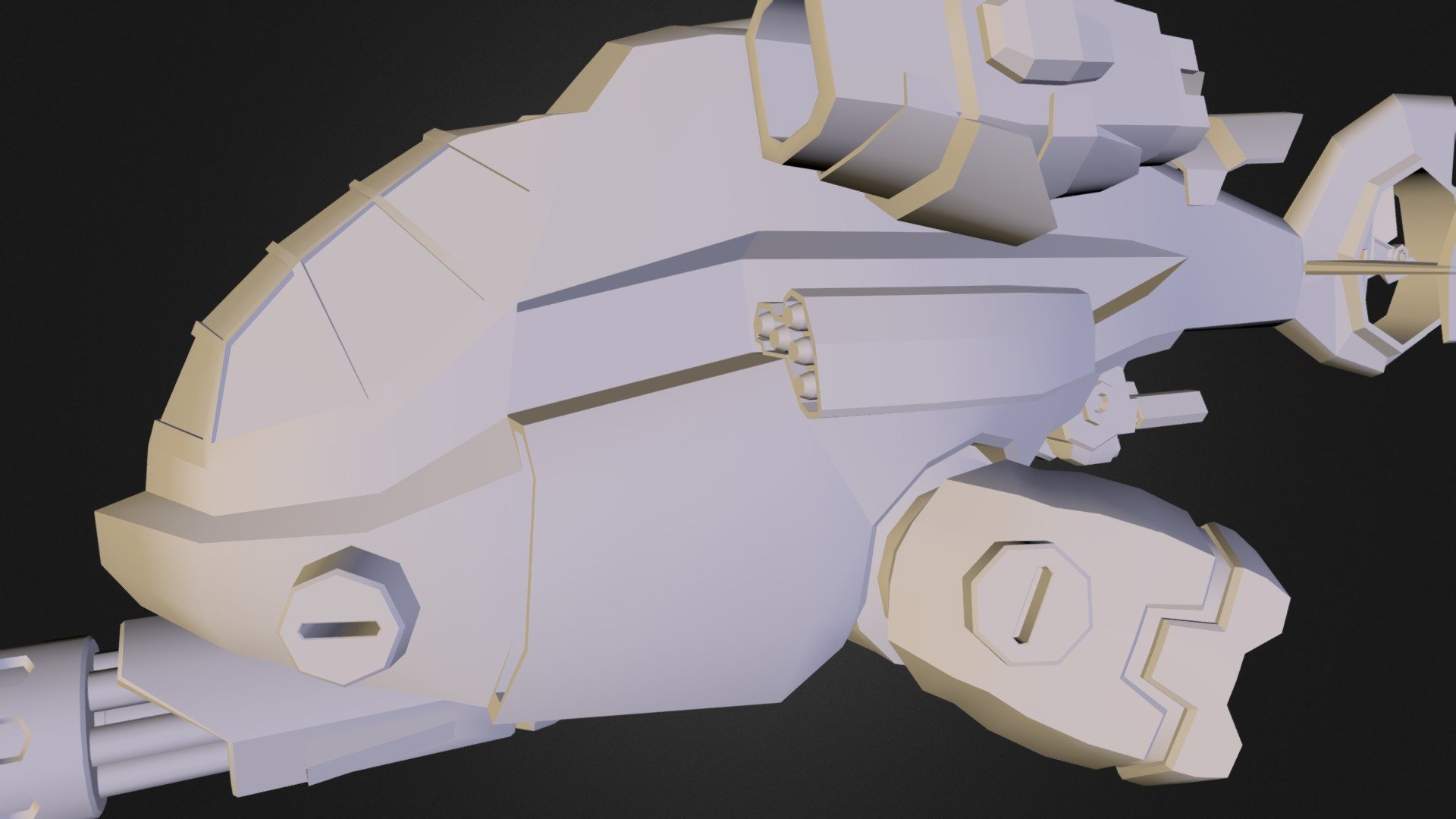 Piranha Gunship (WIP) - 3D model by R. Daniel Sosa (@sosa3D) [yM7XZc2 ...