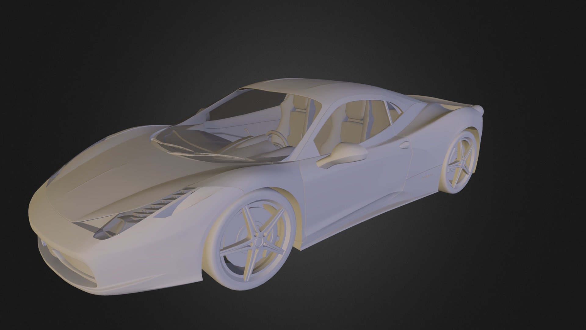 Ferrari 458 Italia - 3D model by alexlogan3dartist [yexAm6V] - Sketchfab