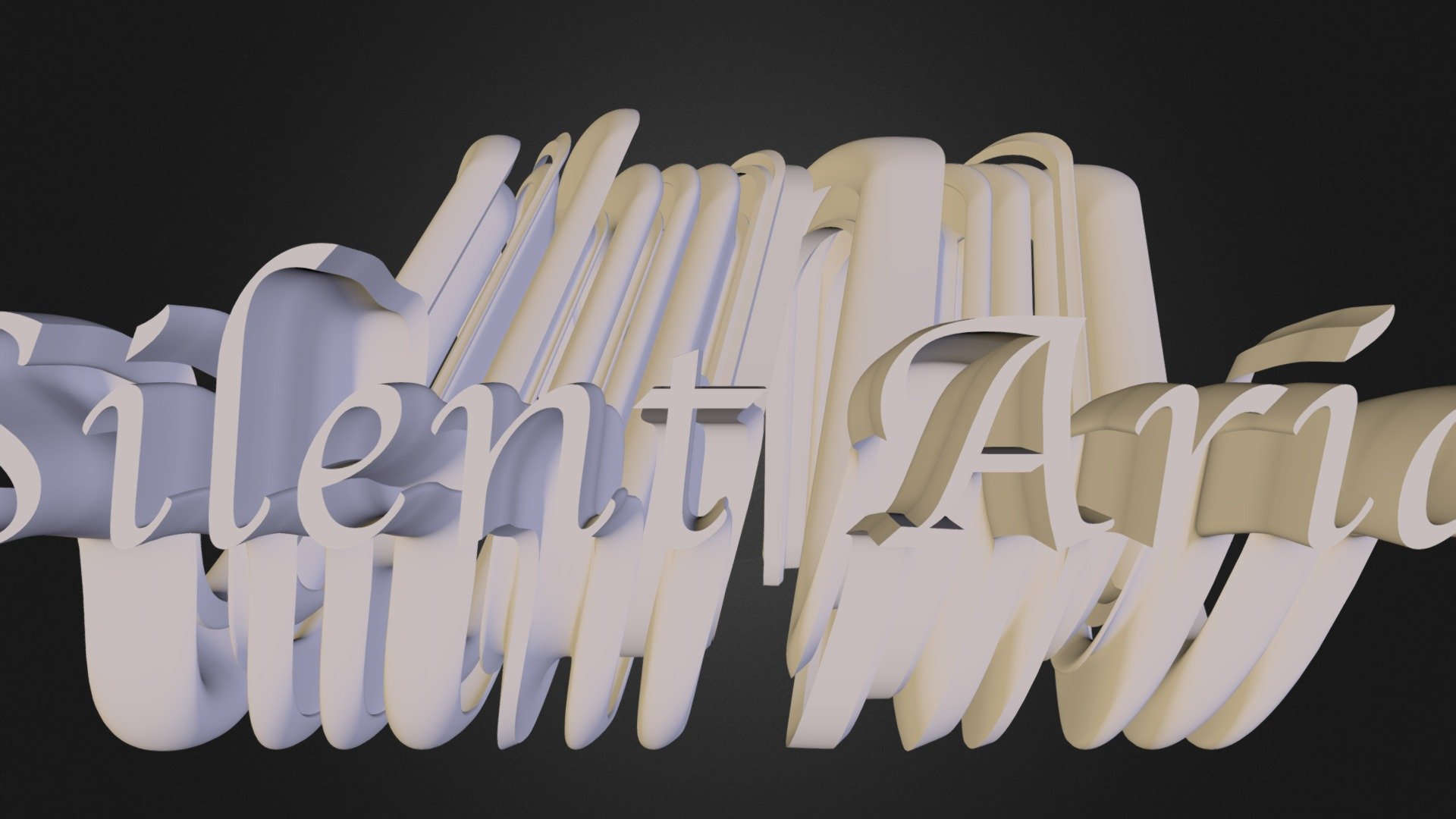 A12: 3D logo with Text Spline and Sweep NURBS - 3D model by ...